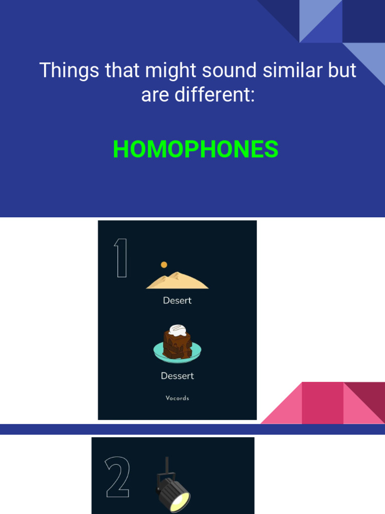 Homophones Explained: Key Differences | PDF