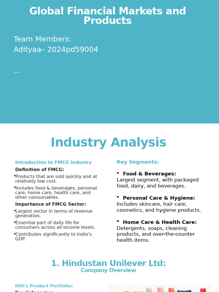 Global Financial Markets and Products | PDF