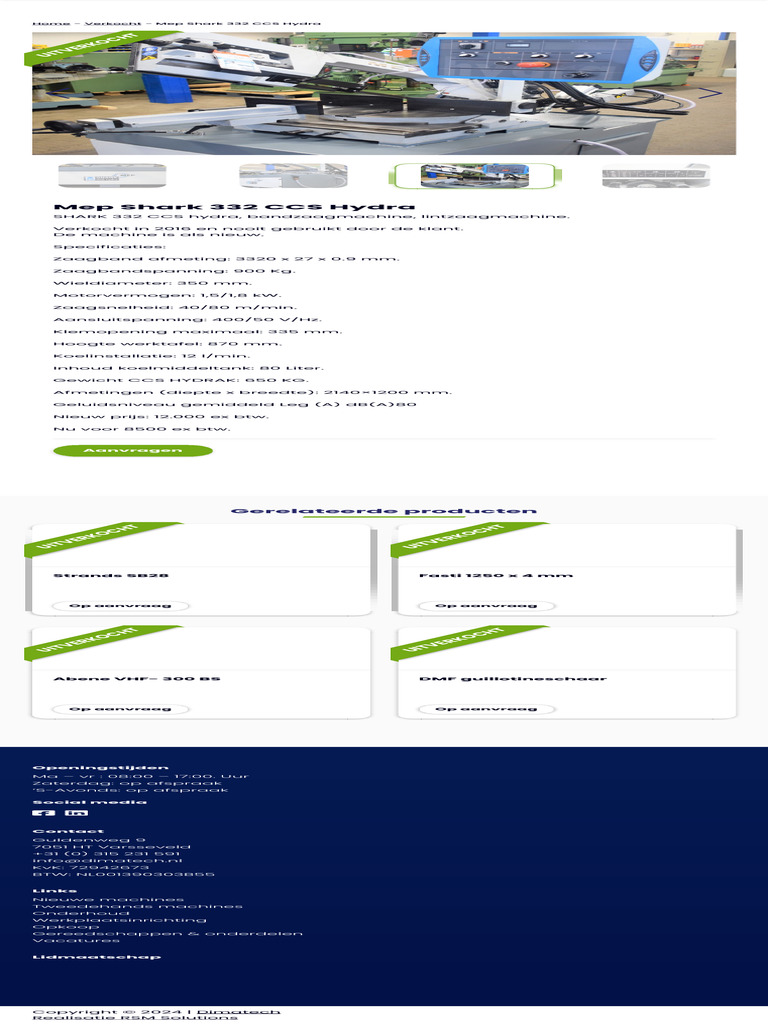 Mep Shark 332 CCS Hydra - Dimatech | PDF