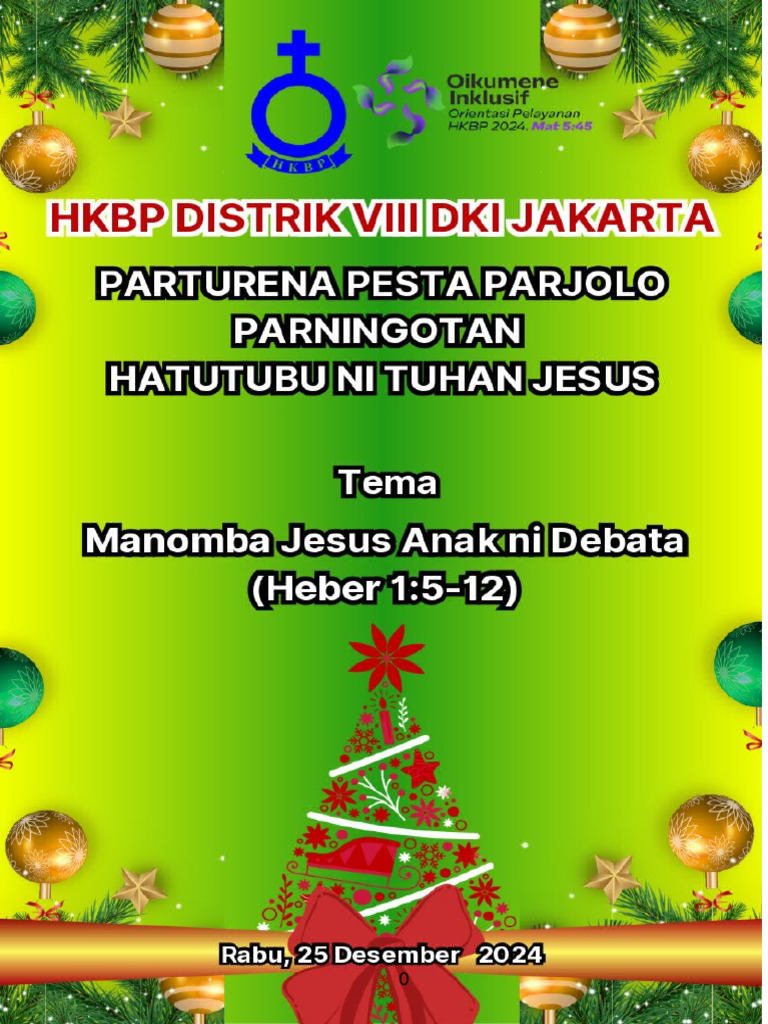 NATAL, 25-12-24 BATAK | PDF