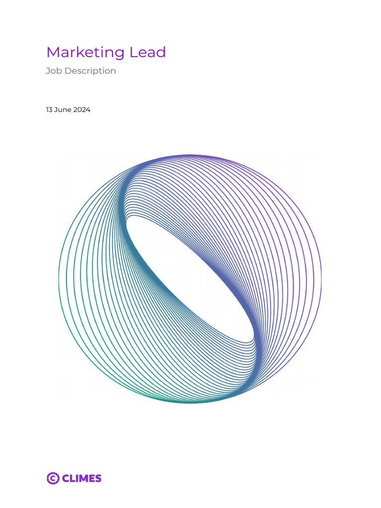 Marketing Lead JD | PDF | Marketing | Brand