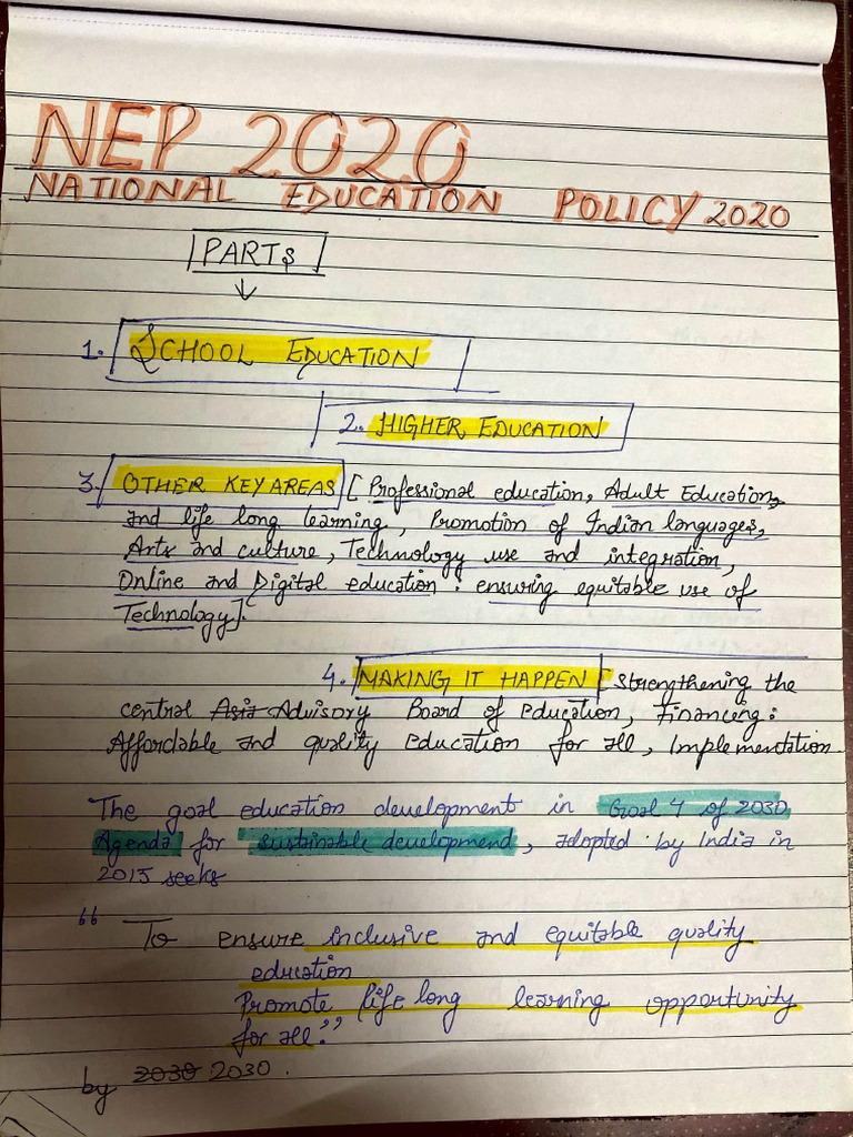 NEP 2020 Introduction | PDF