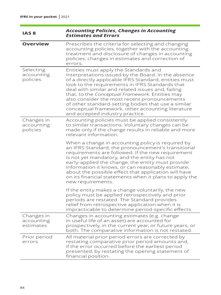IAS 8 | PDF | Business Economics | Corporate Governance
