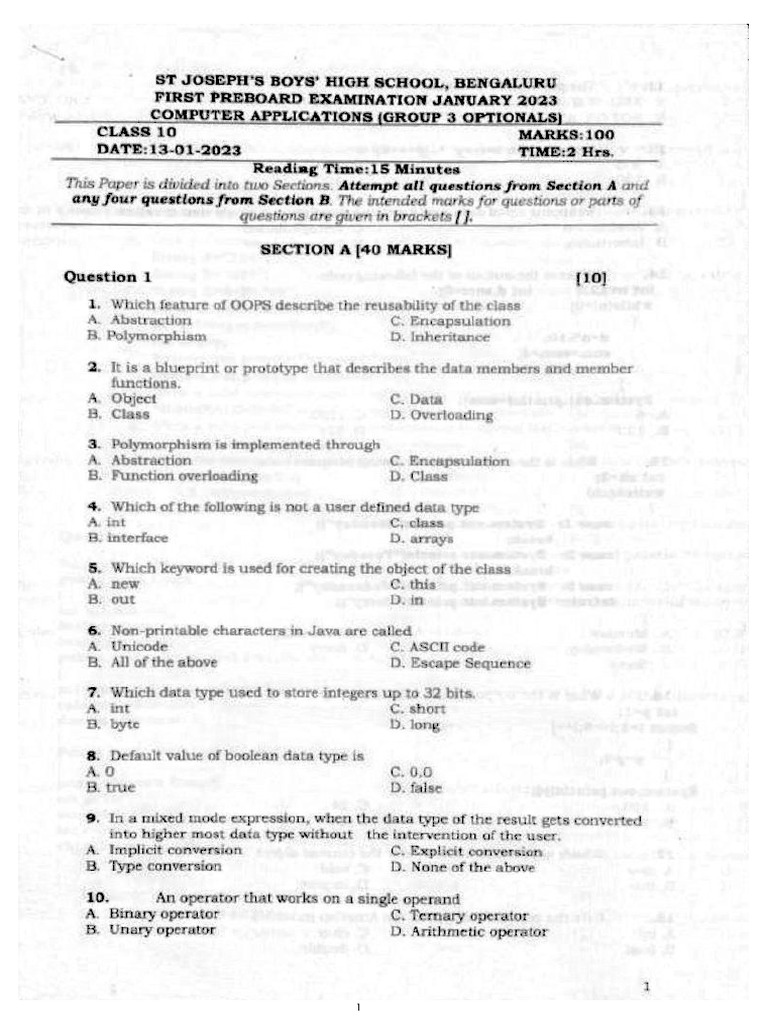 SJBHSB CA I10 Fpe Jan23 | PDF