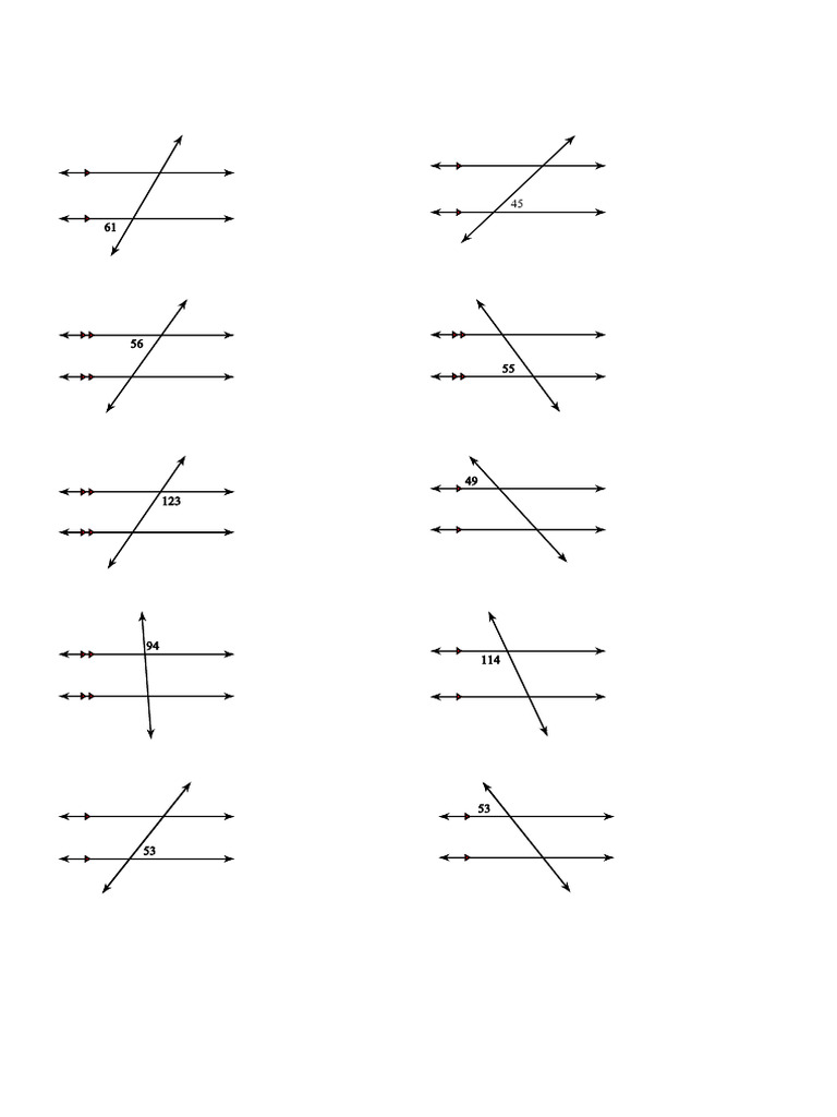 Parallel Lines Examples New | PDF