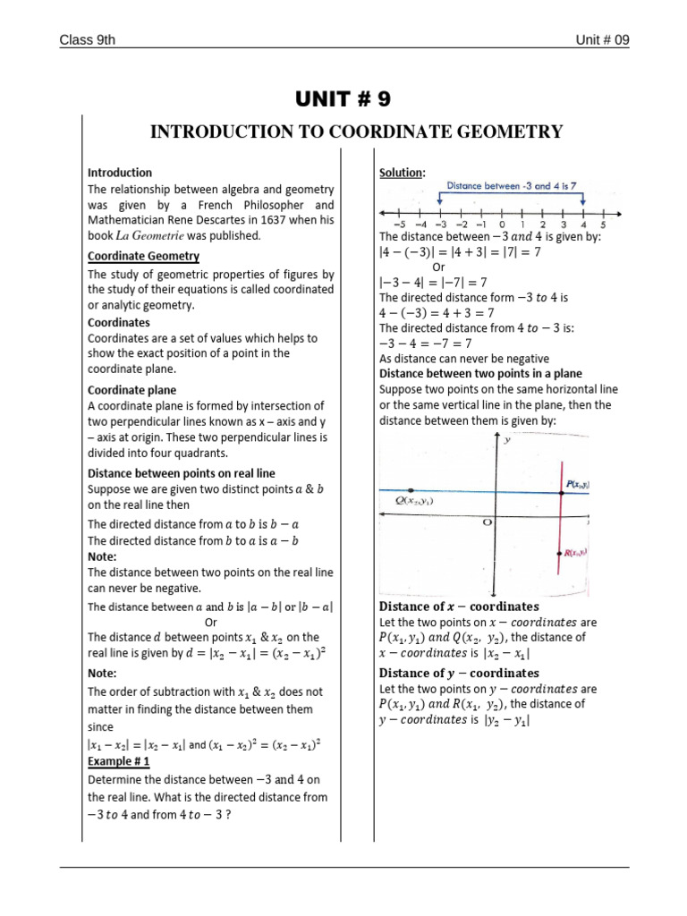 9 | PDF | Analytic Geometry | Cartesian Coordinate System