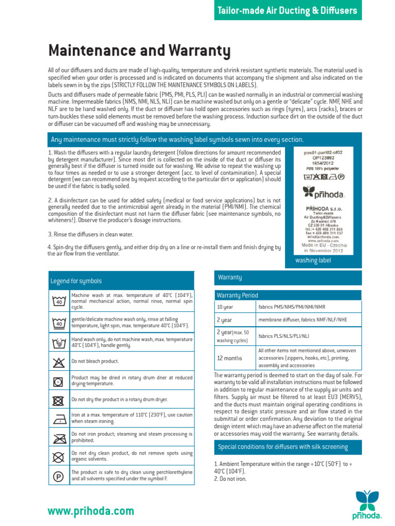 10 Yr Warranty and Maintainence For Submittal | PDF | Secondary Sector Of The Economy