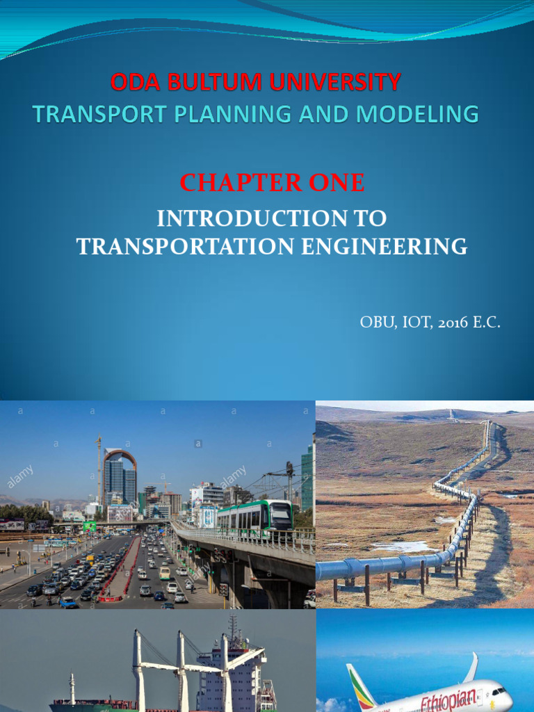 CH - 1 T | PDF | Transport | Transportation Engineering