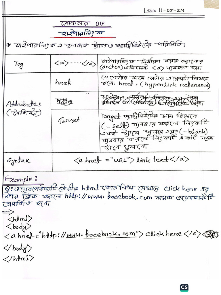 HTML (Lecture - 3 Hyperlink) | PDF