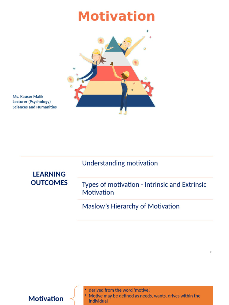 Lecture 4 - Motivation | PDF | Motivational | Motivation
