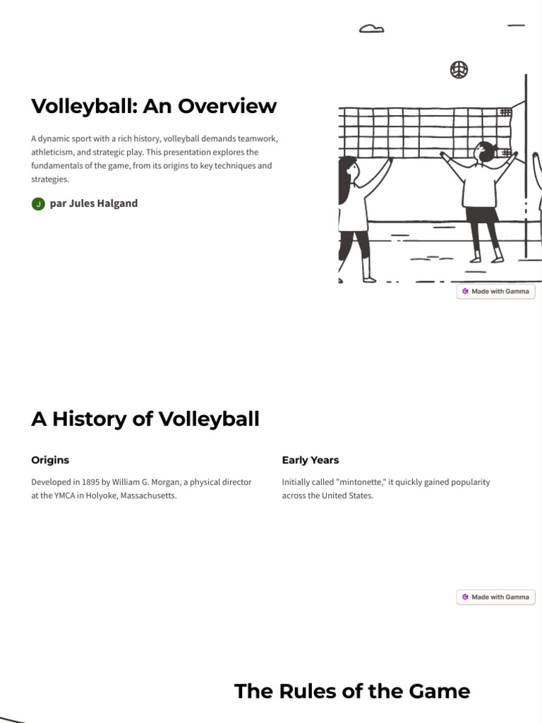 Volleyball An Overview | PDF