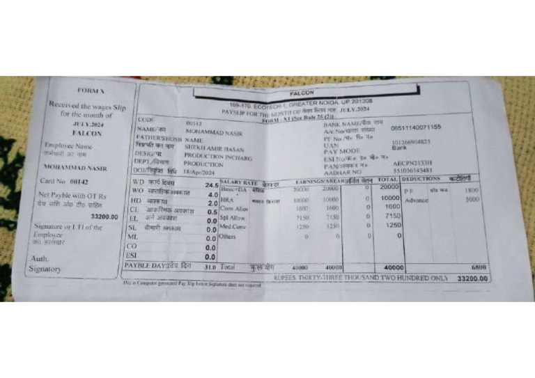 Salary Slip | PDF