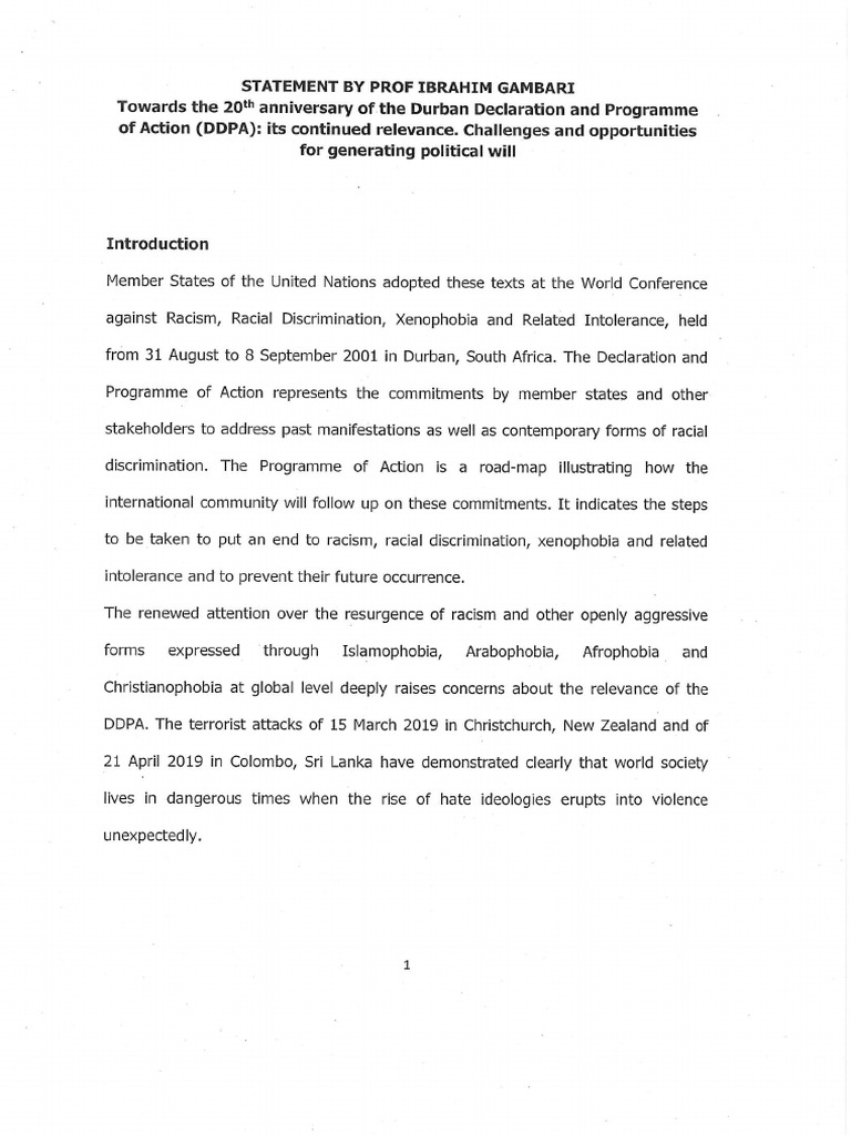 Ibrahim Gambari | PDF