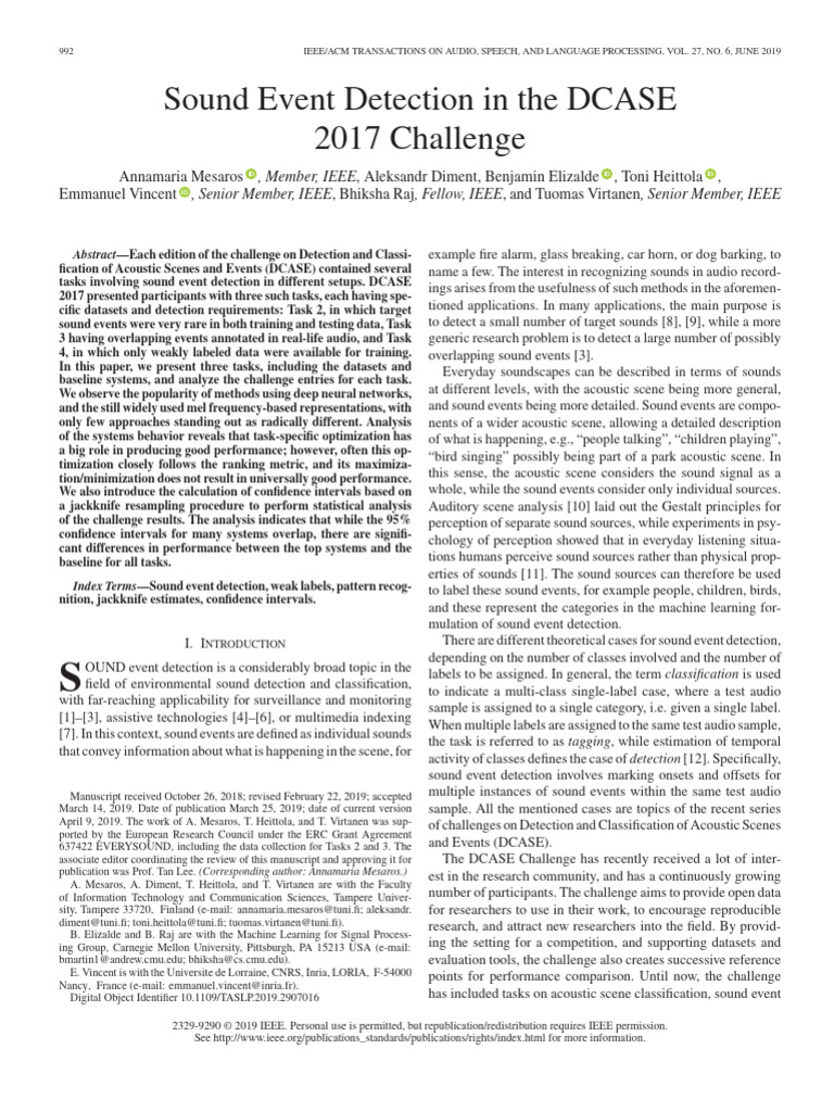 Sound_Event_Detection_in_the_DCASE_2017_Challenge | PDF | Resampling ... Sound_Event_Detection_in_the_DCASE_2017_Challenge | PDF | Resampling ...