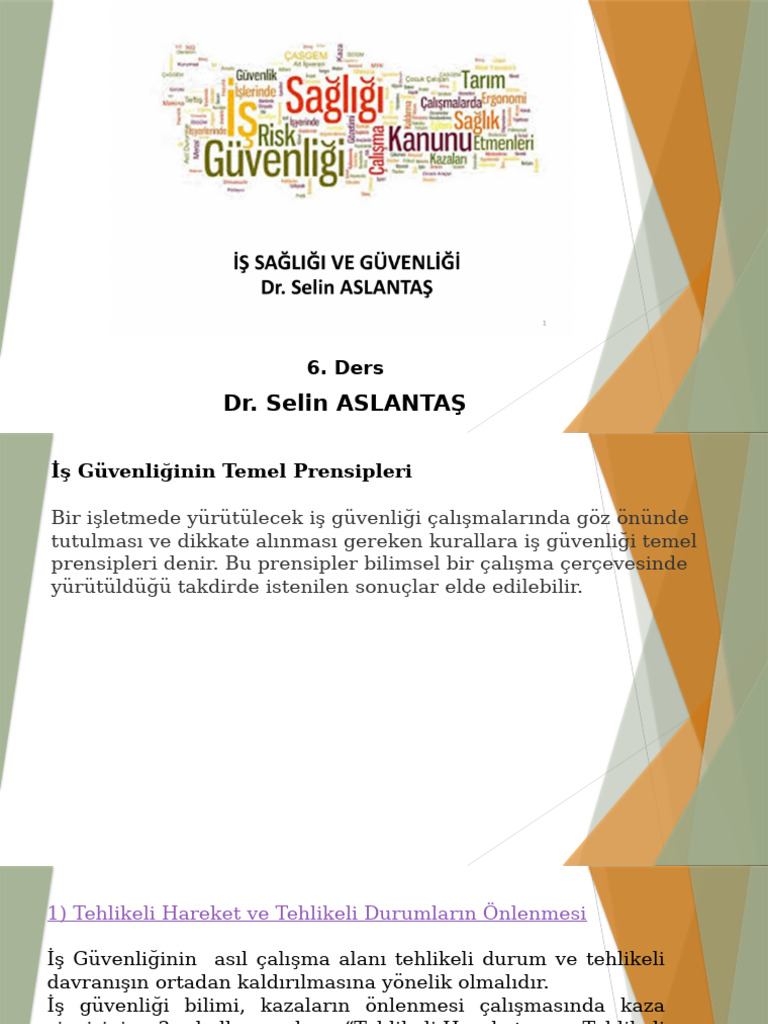 İSG 6. Ders (Sağlık Yönetimi) | PDF