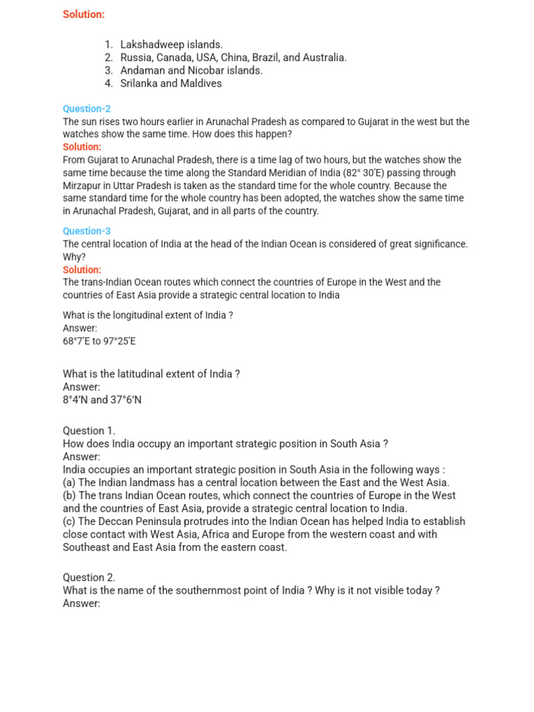 Answer Geo Pdf Himalayas River