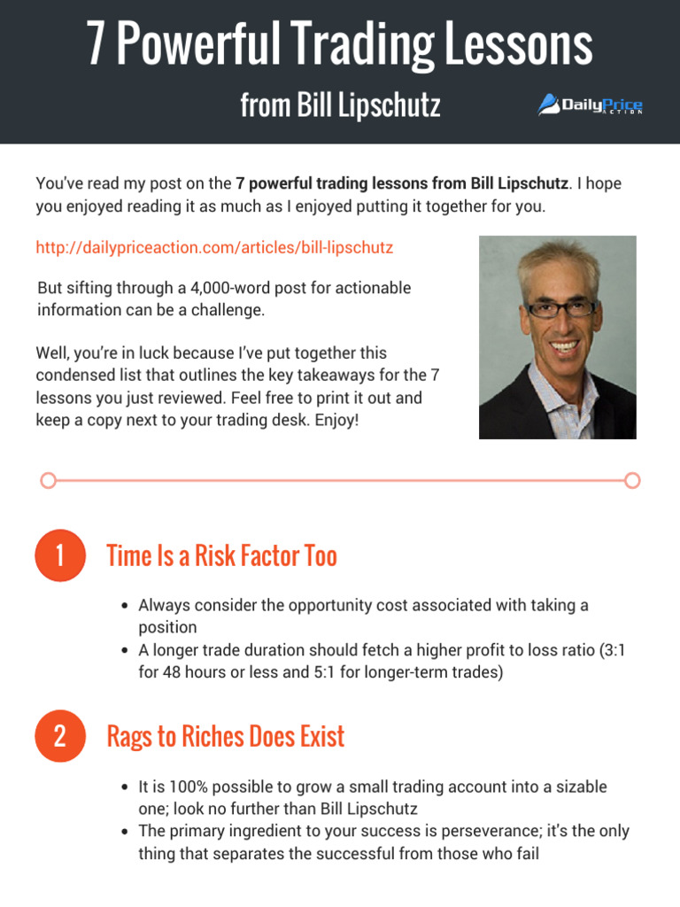 Bill Lipschutz's 7 Trading Lessons | PDF | Psychology