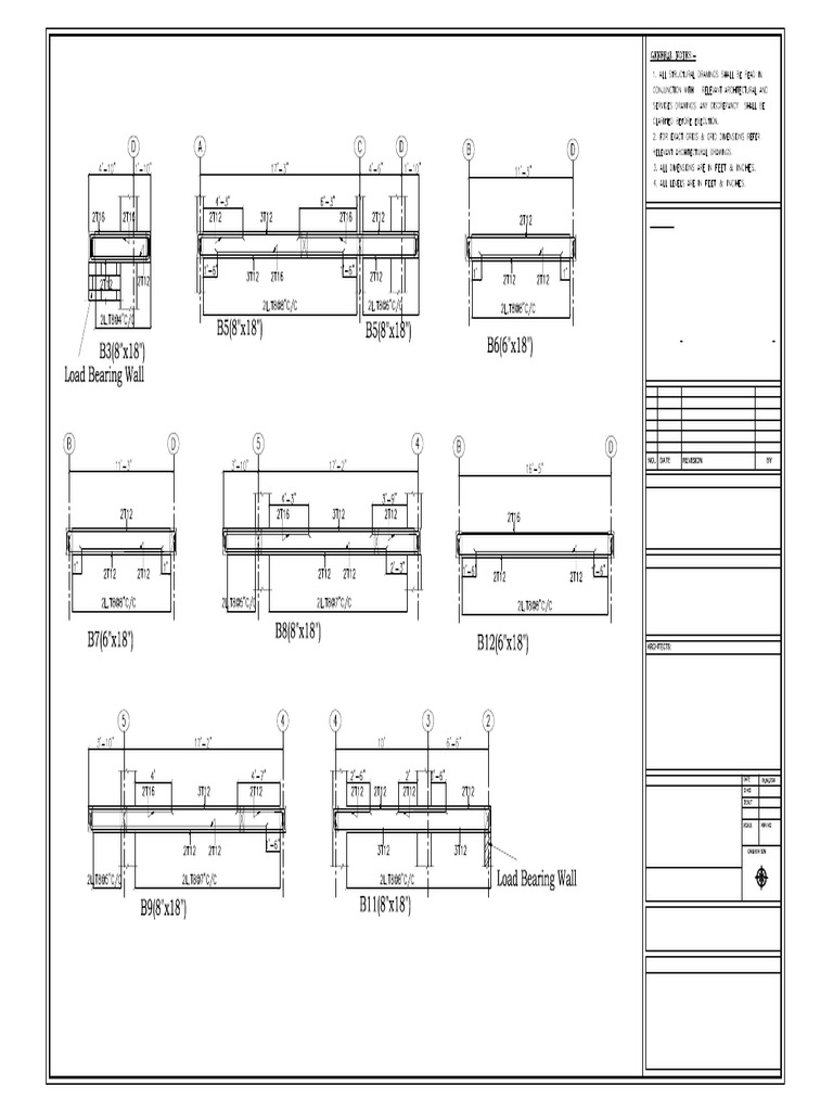 Terrace Floor Roof Beam Reinforcement Details | PDF