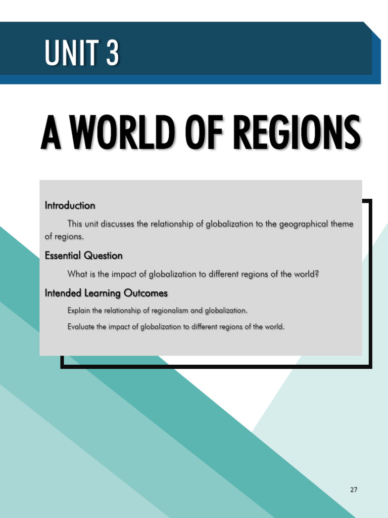 Unit-3 A World of Regions | PDF | Globalization | Asia Pacific Economic Cooperation