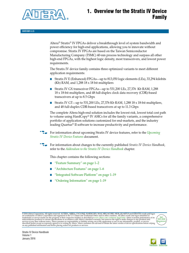 Altera Stratix IV FPGA | PDF | Field Programmable Gate Array ...