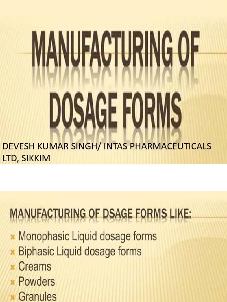 On Pharma Manufacturing | PDF