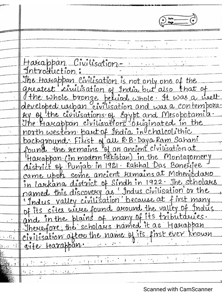 History ch 1 introduction of Harappan civilization | PDF