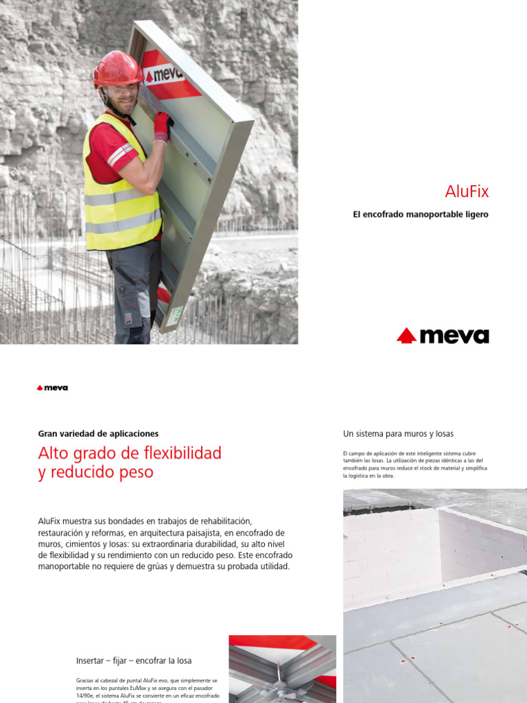 AluFix: Encofrado Ligero y Versátil | PDF | Aluminio | Tornillo