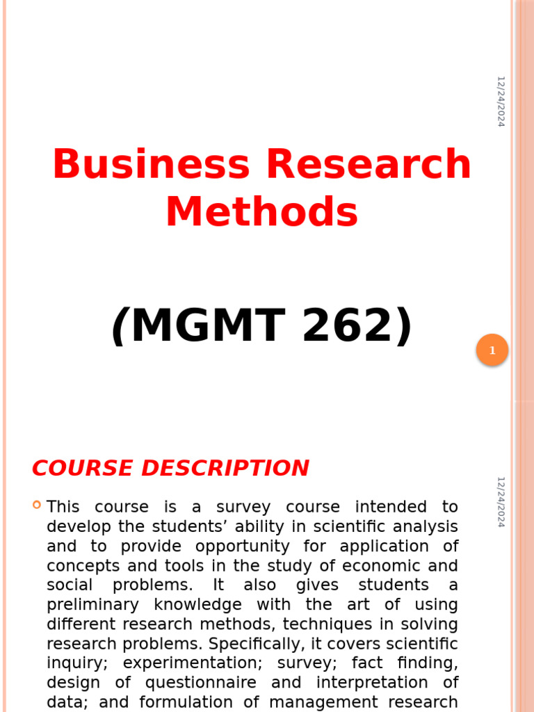 BRM PPT 1-3 | PDF | Methodology | Hypothesis
