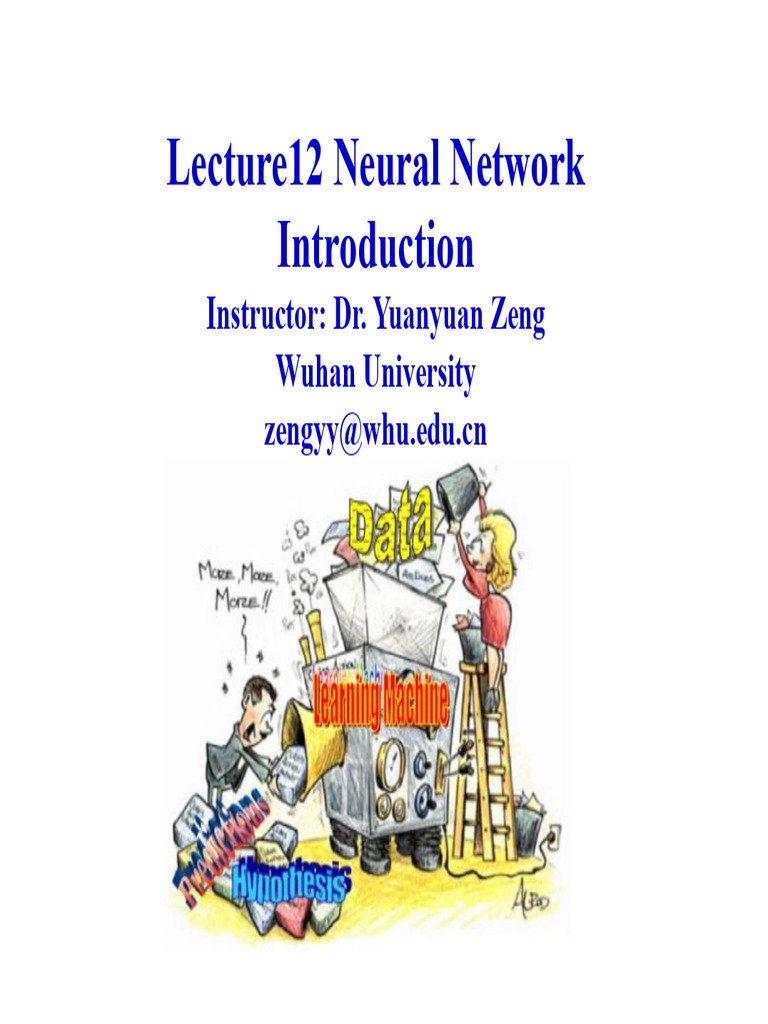 Lecture12 Neural Network Intro | PDF