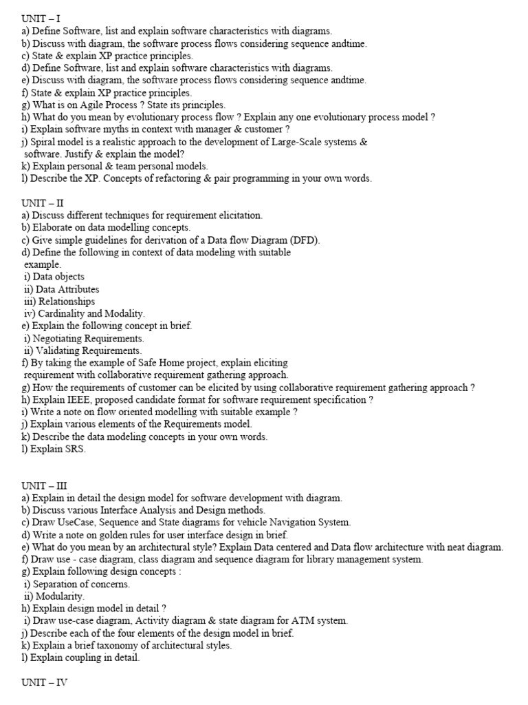 software engineering questions | PDF | Conceptual Model | Use Case