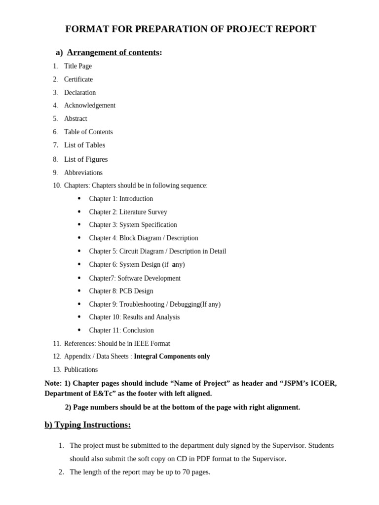 Project Report Format-YTC | PDF