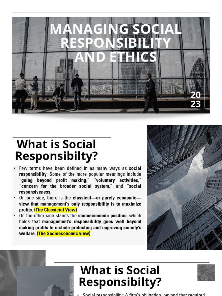 Managing Social Responsibility and Ethics | PDF | Economies