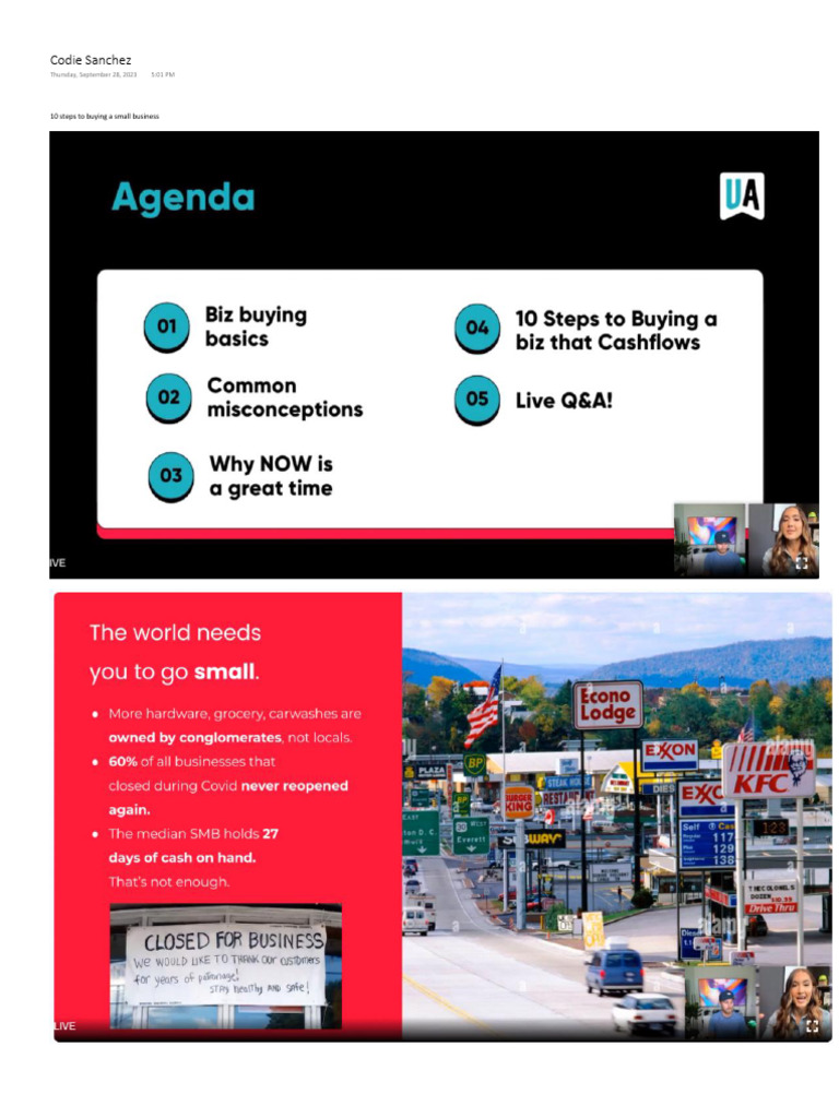 Steps to Buy a Small Business | PDF