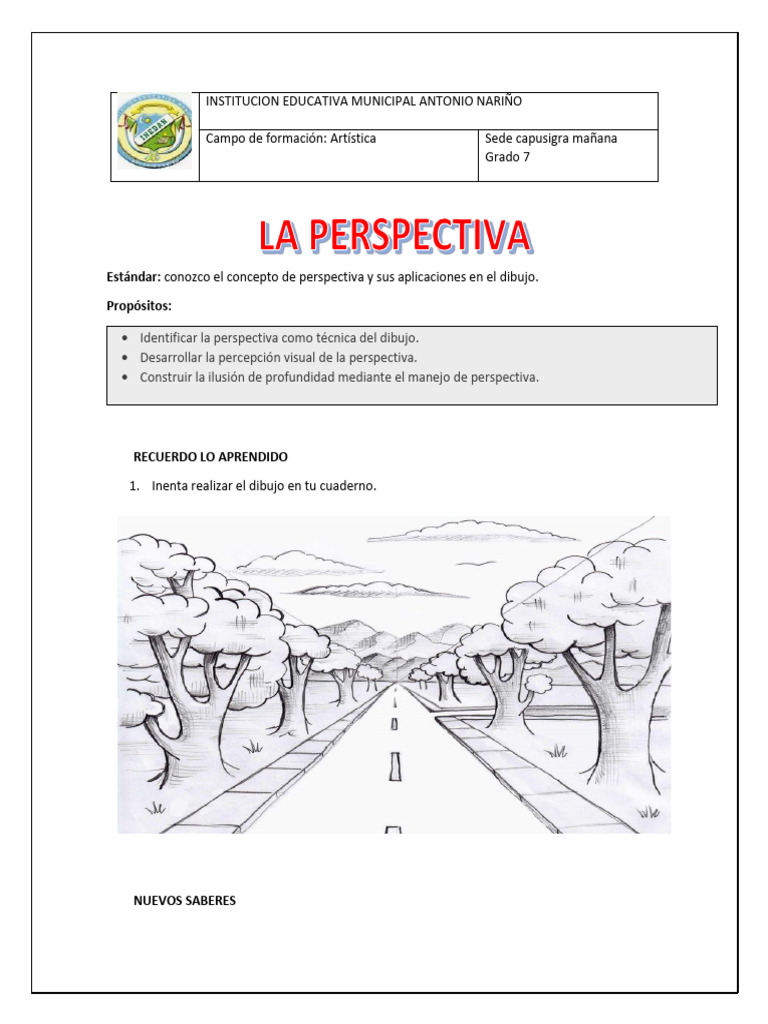 7_ LA PERSPECTIVA | PDF | Perspectiva (Gráfica) | Dibujo