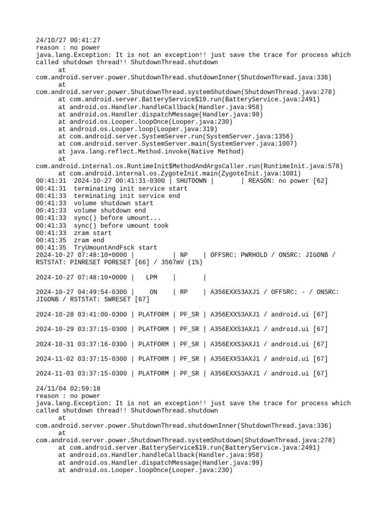 Power Off Reset Reason Backup Pdf Java Programming Language Computer Science