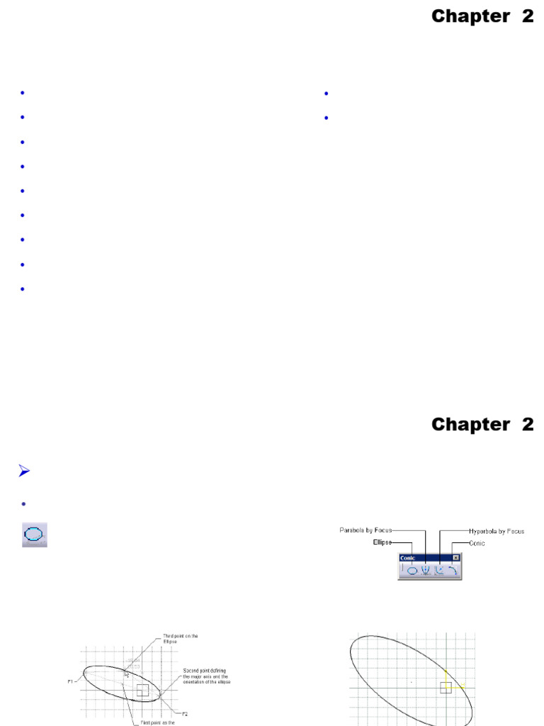 c02 Catia v5 Sketching Tools | PDF | Ellipse | Euclidean Geometry