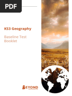 Year 7 Geography Progressive Test 2025 | PDF | Map | Cartography