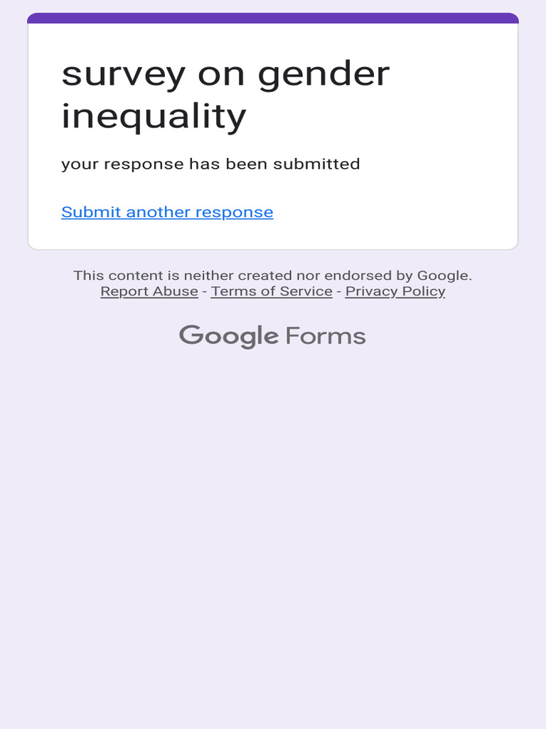 Survey On Gender Inequality | PDF