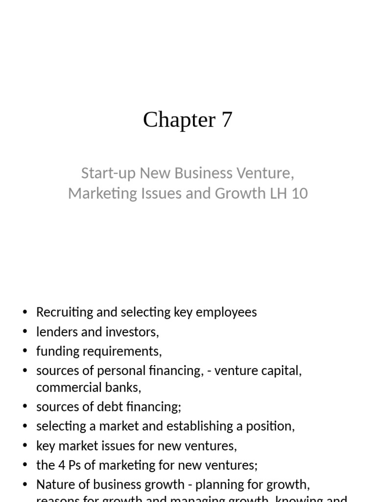 Entrepreneur Chapter-7 | PDF | Corporate Finance | Venture Capital