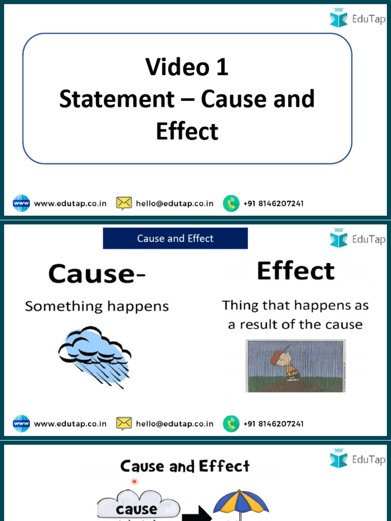 Concept Class 1 - Statement Cause and Effect Part 1 Lyst8257 | PDF
