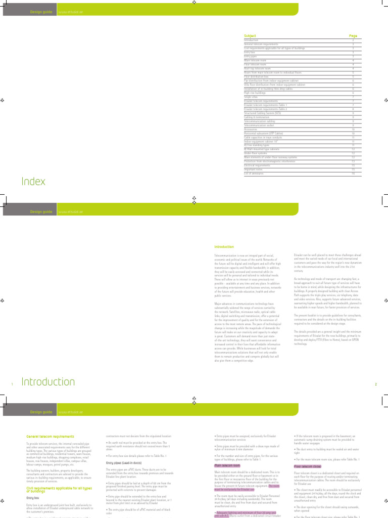 TF22_Etisalat Building Design Code (1) | PDF | Computer Network | Information And Communications ...
