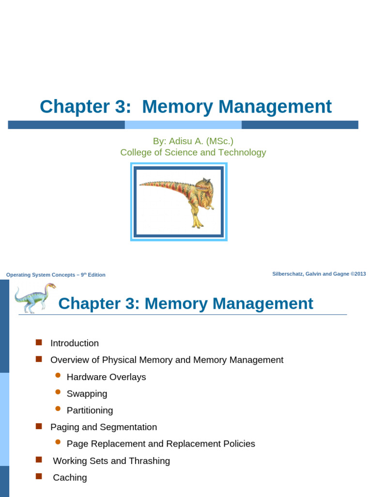 Chapter 3 - Memory Management | PDF | Cache (Computing) | Computer Data Storage