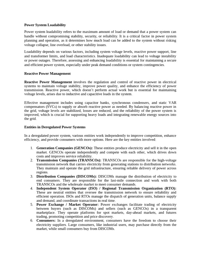 Understanding Power System Loadability | PDF | Ac Power | Electrical Grid