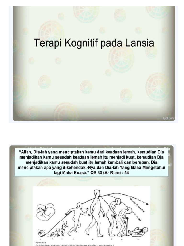 terapi kognitif lansia | PDF