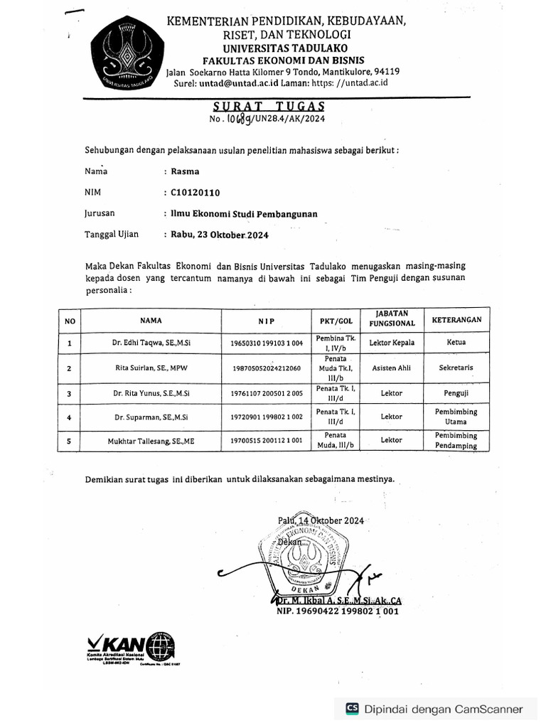 Rasma - C10120110 - Ujian Proposal | PDF