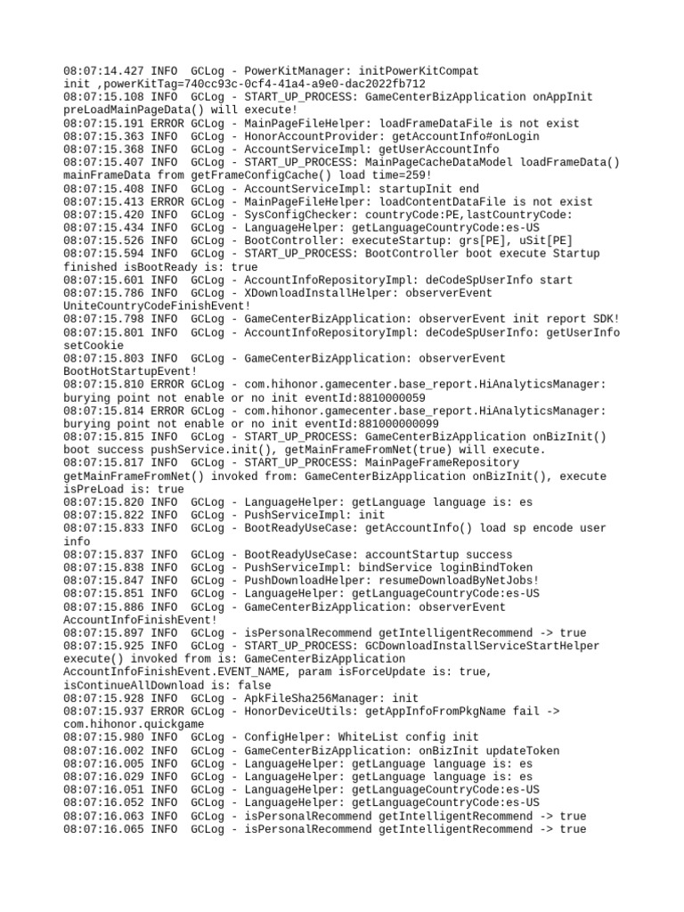 Registro de Errores de GameCenter | PDF | Red de arquitectura | Estándares web