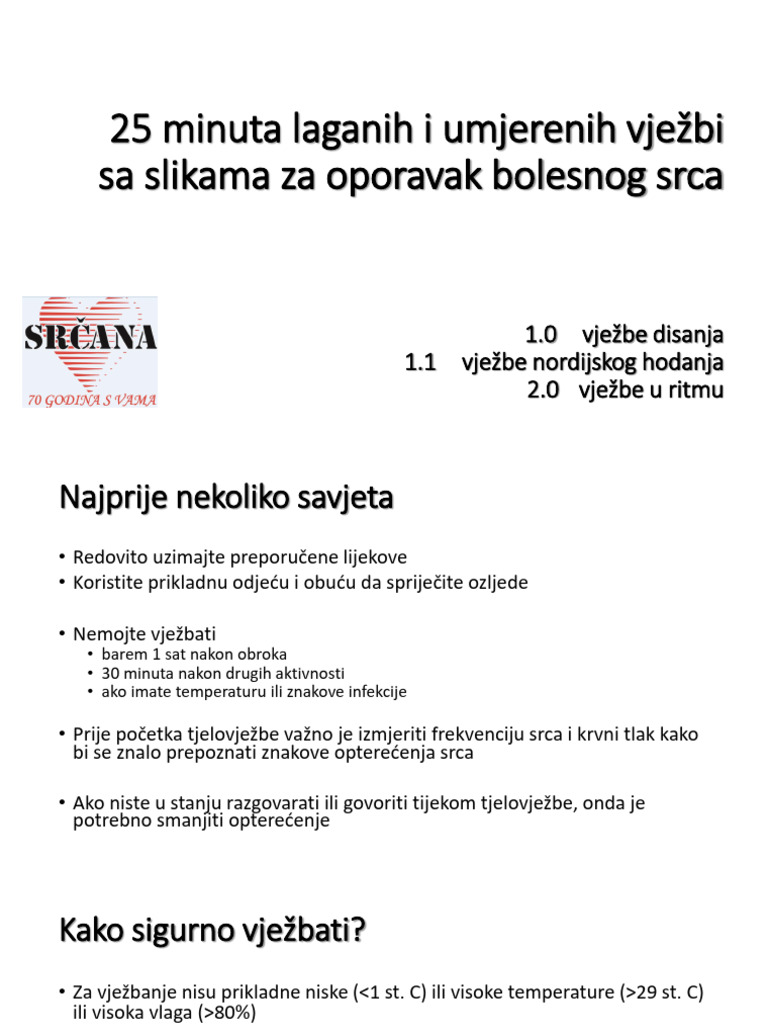 Vjezbe Disanja Nordijskog Hoda I Vjezbe U Ritmu | PDF
