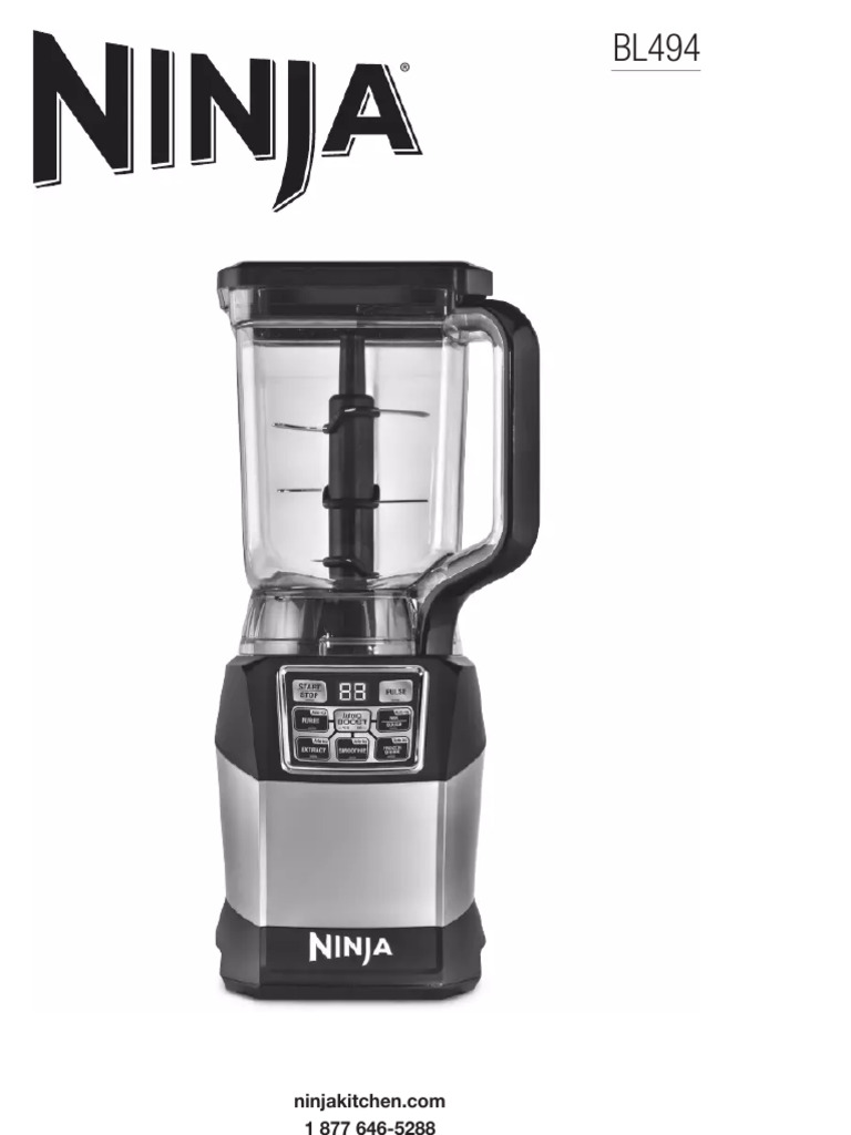 Manual de Usuario Ninja BL494 (Español - 44 Páginas) | PDF