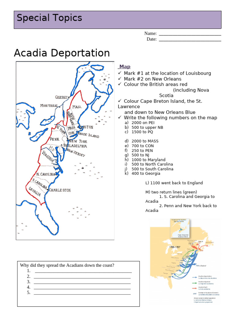 Colonial Acadia Deportation | PDF | Acadia | New Brunswick