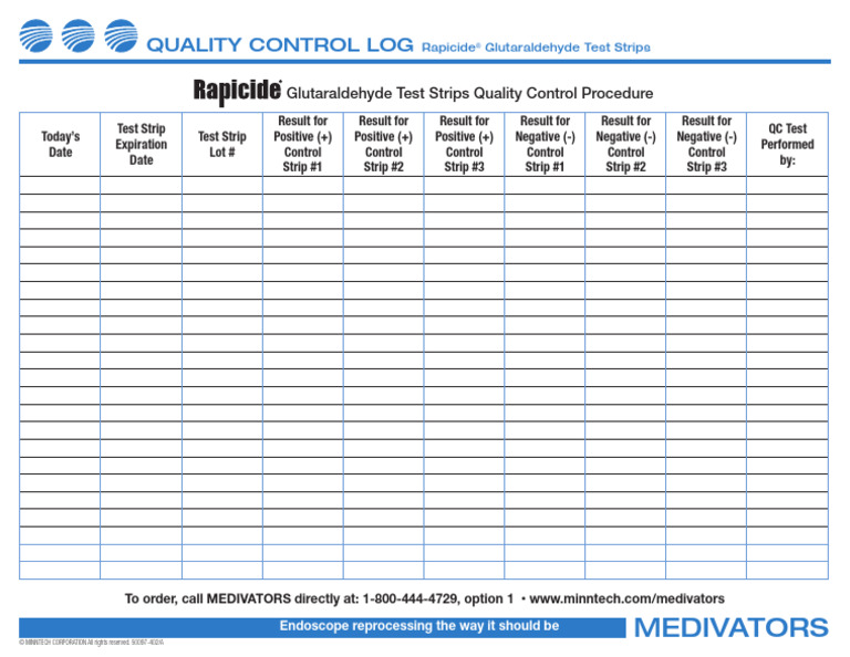 Rapicide Glutaraldehyde Test Strips | PDF